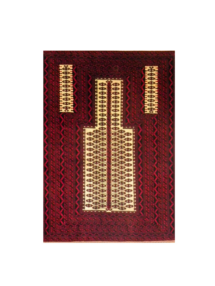 Tappeto Persiano Baluci 2701 Mis: 140x109 | Treglia bianco casa